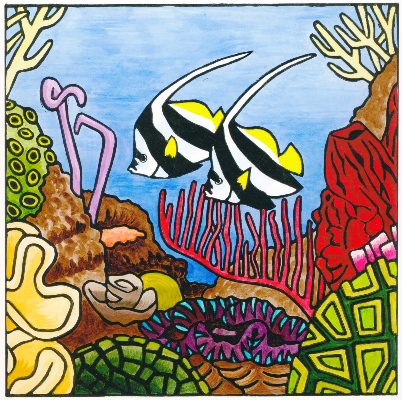 Lyn Randall - Reef 4 - Banner Fish – Odana Bloomfield